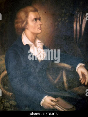 Friedrich Schiller, a prominent German playwright and poet, is depicted ...