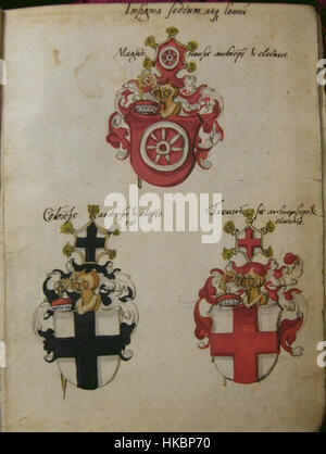 A historical artwork depicting the Allerlay Wapen 31, a symbol or coat ...