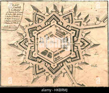 This historical map of Casale Monferrato provides detailed geographical information from a ...