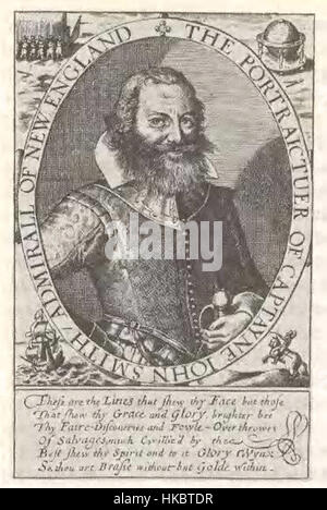 A portrait of Captain John Smith, a 17th-century English explorer and ...