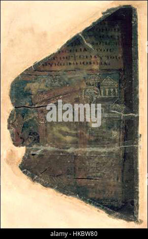 This historical fragment from the Cotton Genesis manuscript illustrates ...