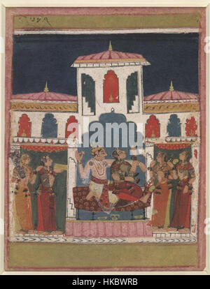 This painting from the Malwa region (c. 1650-1660) depicts the ...