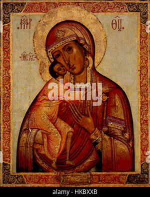 'Feodorovskaya with Miracles' is a religious painting depicting the ...