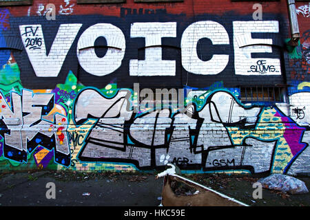 Amazing colorful graffiti in the Baltic Triangle area of Liverpool UK ...