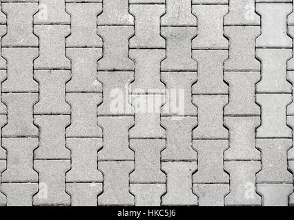 Pavement concrete H shaped slabs texture top view, urban patterns and ...