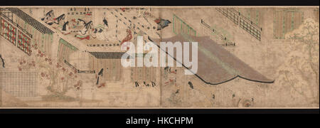 The 'Obusuma Saburo Emaki' is a Japanese painting depicting a detailed ...