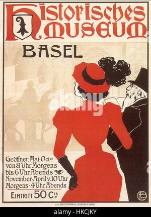 A poster from the Historical Museum Basel, created in 1894. This ...