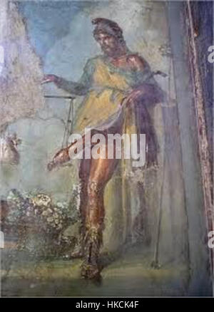 Ancient statue of Priapus symbol of the fertility in Pompeii Stock ...