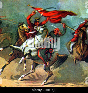 A historical illustration from the 1877 Romanian War of Independence ...