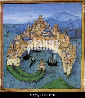 This 'veduta' (Italian for 'view') captures a detailed landscape scene ...