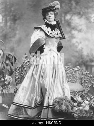 The portrait of Ada Rehan, an American actress, captures her elegance ...