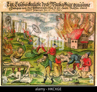 This artwork depicts the brutal historical scene of Cambyses commanding ...