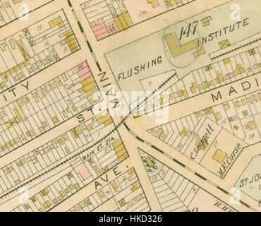 LIRR 1891 Flushing Main Street station Stock Photo - Alamy