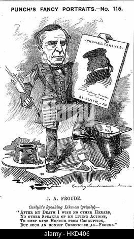 JA Froude cartoon Stock Photo - Alamy