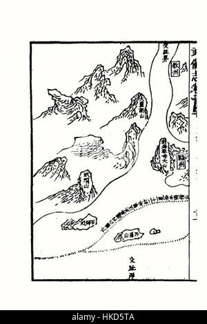 The 'Mao Kun Map 8' is a historical Chinese nautical map, part of a ...
