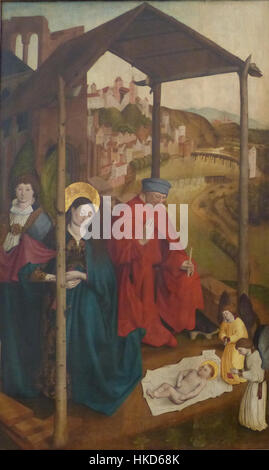 The 'Landsberger Geburt Christi' is a 16th-century painting depicting ...