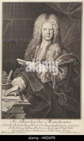 Johann Burkhard Mencke Stock Photo - Alamy
