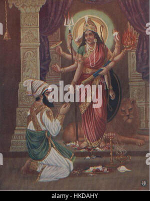 Shivaji Maharaj. Portrait of the Indian ruler, Shivaji I (Shivaji ...