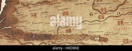 Tabula Peutingeriana I, 2, o Bretagne Stock Photo - Alamy