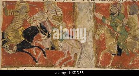 The 'Balami Tarikhnama' manuscript depicts the Persian mythological ...