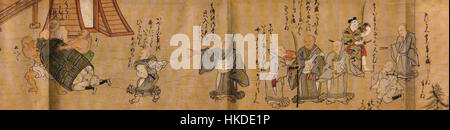 This detail from the 'Dojoji Engi Emaki' illustrates a key scene from ...
