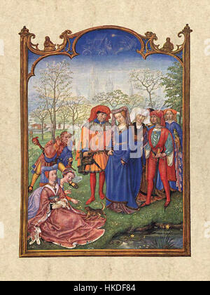 This page from the 15th-century Grimani Breviary illustrates the Month ...