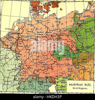 Languages in Central Europe 1910 Stock Photo - Alamy