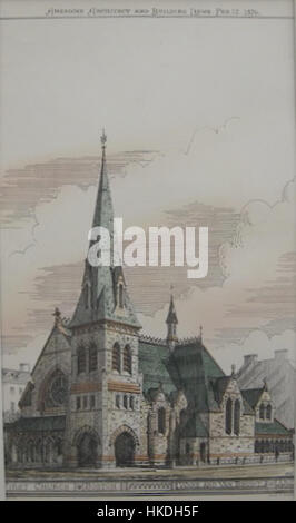 This painting captures the historical significance of the First Parish ...