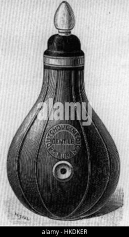 A balloon inflation device used in angioplasty procedure. Mesh metal ...