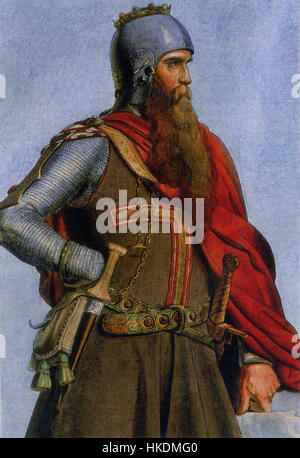 Portrait of Friedrich I Barbarossa, Holy Roman Emperor, captured as a ...