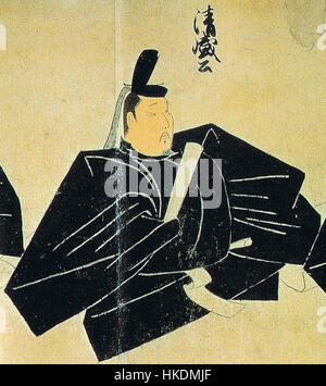 This artwork depicts the historical figure Taira no Atsumori during the ...