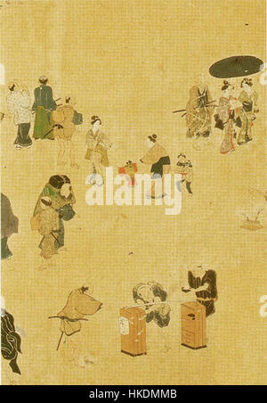 This artwork by the famous Japanese ukiyo-e artist Yoshitoshi features ...