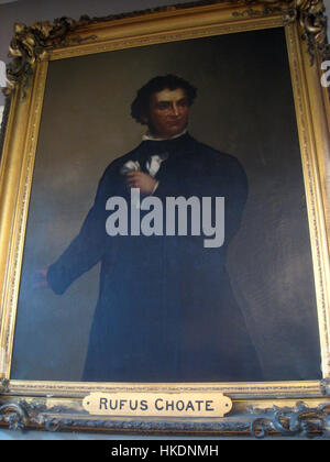 This is a portrait of Rufus Choate, an American lawyer and politician ...