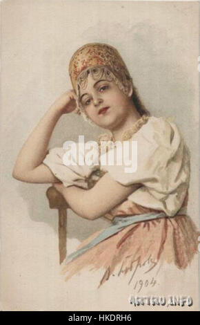 'Boyaryna' by V. Bobrov is a historical painting that captures the ...