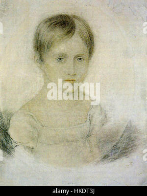 This image shows Nataliya Pushkina as a child, the wife of the famous ...