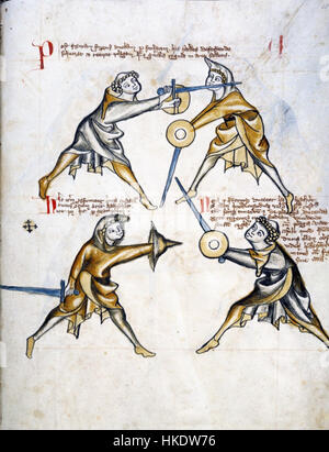An ancient manuscript displays intricate illustrations and calligraphy ...