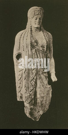 This work by Adolf Boetticher from 1888 explores classical Greek themes ...