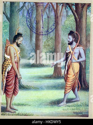 Admonishing of Laxman Stock Photo - Alamy