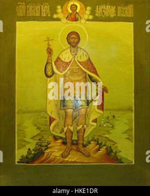 This 19th-century icon of Alexander Nevsky represents the Russian ...