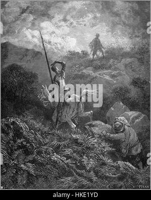 A historical painting inspired by the Spanish novel 'Don Quixote' by ...