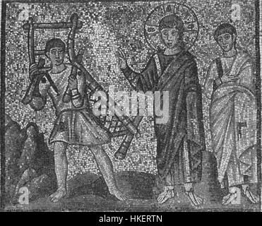 This artwork depicts Christ healing the sick, a common motif in ...