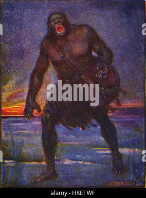 This artwork portrays the legendary battle between Bhima and Jarasandha ...