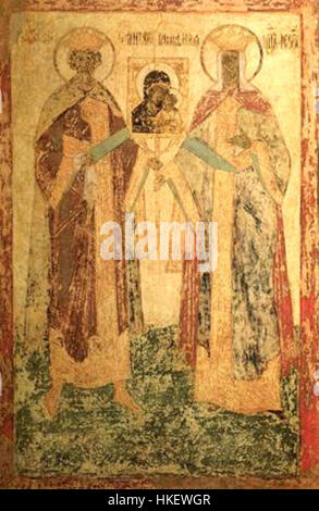 This icon of Empress Theodora represents her as a powerful Byzantine ...