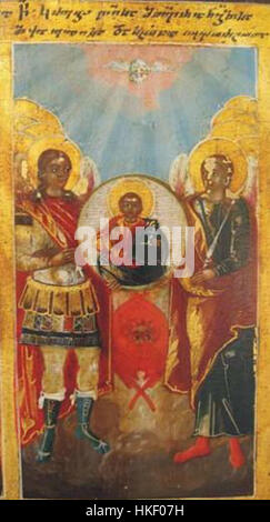 This Georgian icon depicts the biblical scene of the Presentation of ...