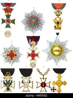 The 'Collection historique des ordres de chevalerie' by Aristide Michel ...