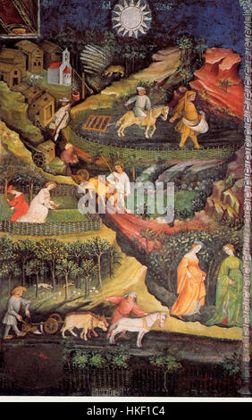 *Ciclo dei mesi* (Cycle of the Months) is a series of paintings ...