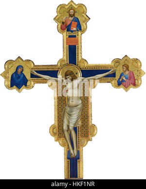 The 'Crucifix' by Giotto di Bondone, an iconic piece of religious art ...