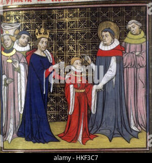 This artwork depicts King Dagobert I, a significant historical figure ...