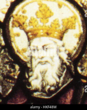 This painting of Ethelbert, King of Kent, depicts the Anglo-Saxon king ...