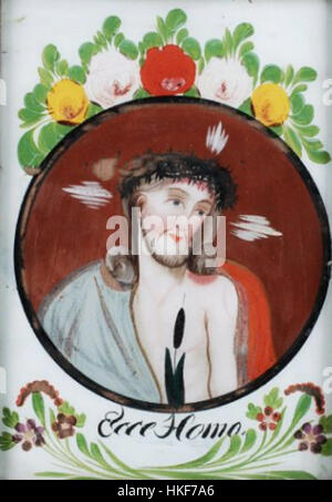 The painting 'Christ with the Crown of Thorns,' created circa 1570 ...